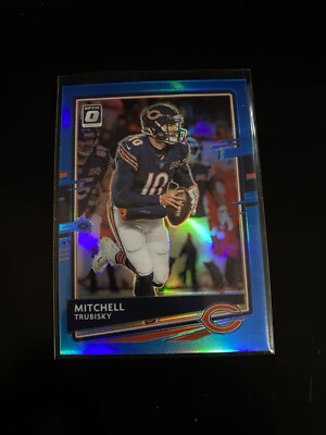 Mitchell Trubisky 2020 Optic Aqua Prizm /299 Football Card Bears 20 PWE ...