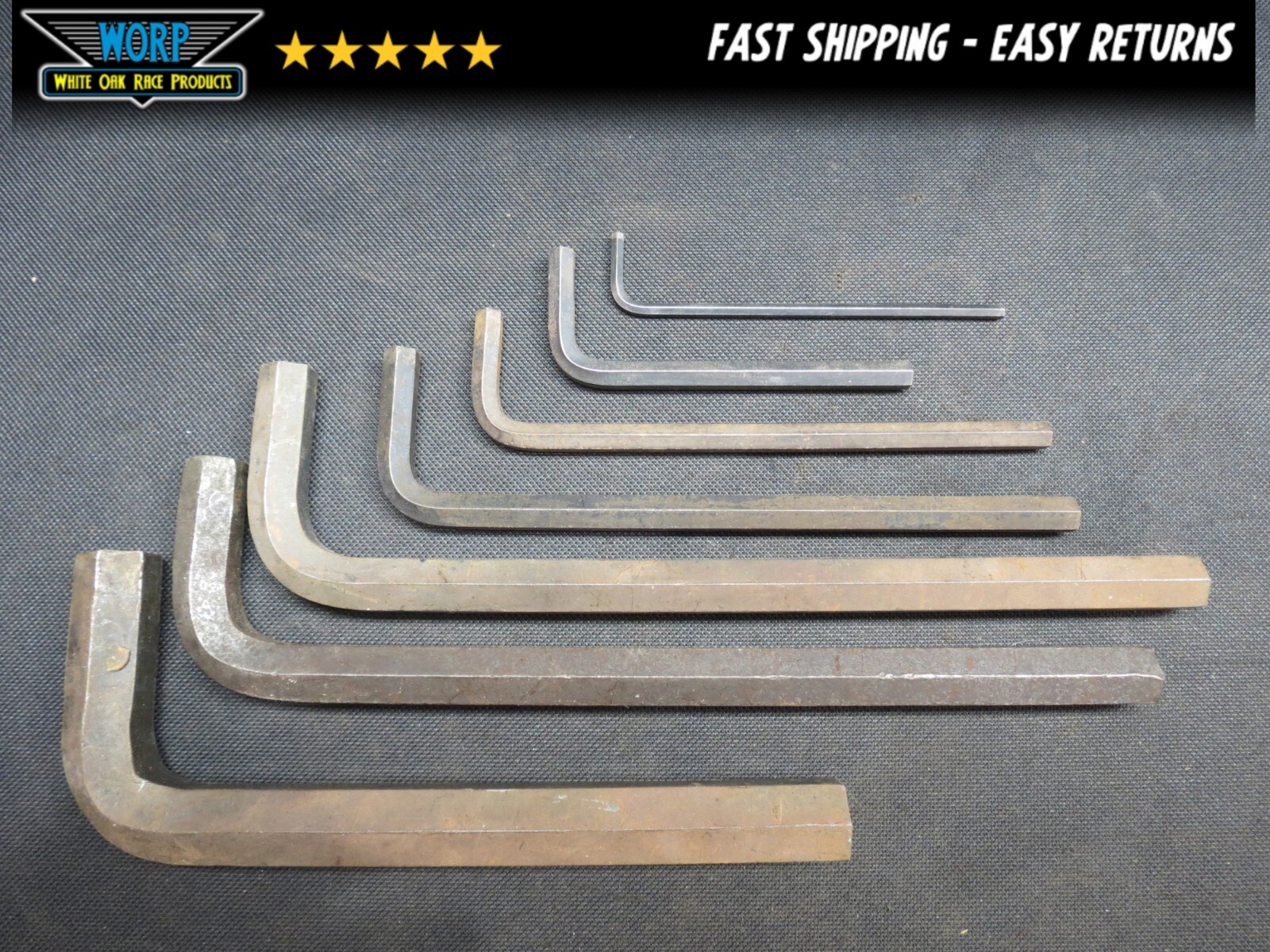 UNBRAKO MADE IN USA HEX KEY ALLEN HEAD WRENCH 5/8 1/2 12MM 9MM 1/4 1/8 ...