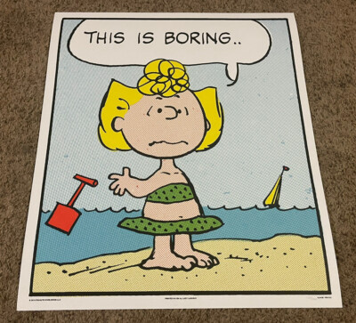 Original 2019 Peanuts Mondo Print - SALLY “This Is Boring”, 18x21, #’d ...