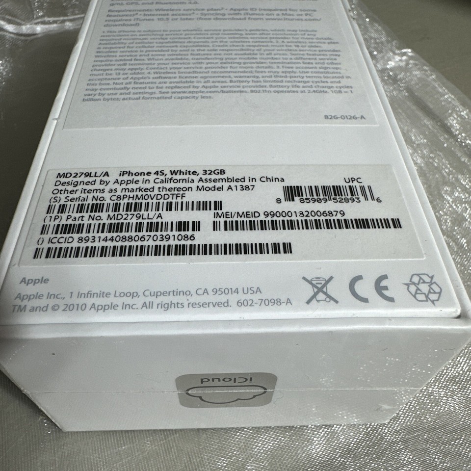 Brand new factory sealed & unlocked Apple iPhone 4s 32GB White RARE never opened | eBay