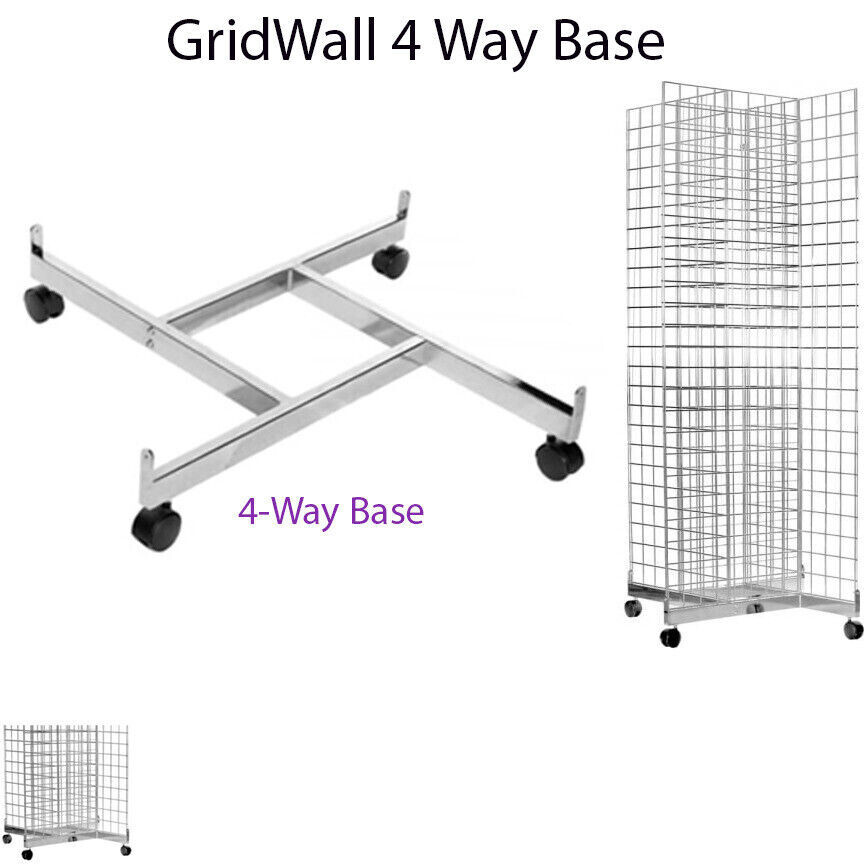 GRIDWALL PANEL GRID MESH HOOKS PRONGS CHROME ACCESSORIES SHOP DISPLAY ...