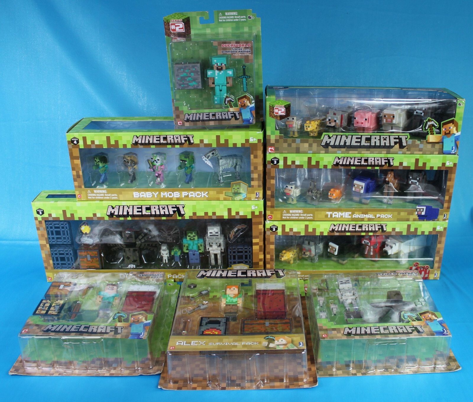 Minecraft JAZWARES CHOOSE Wild Tame Animal Dungeon Baby Mob Survival ...