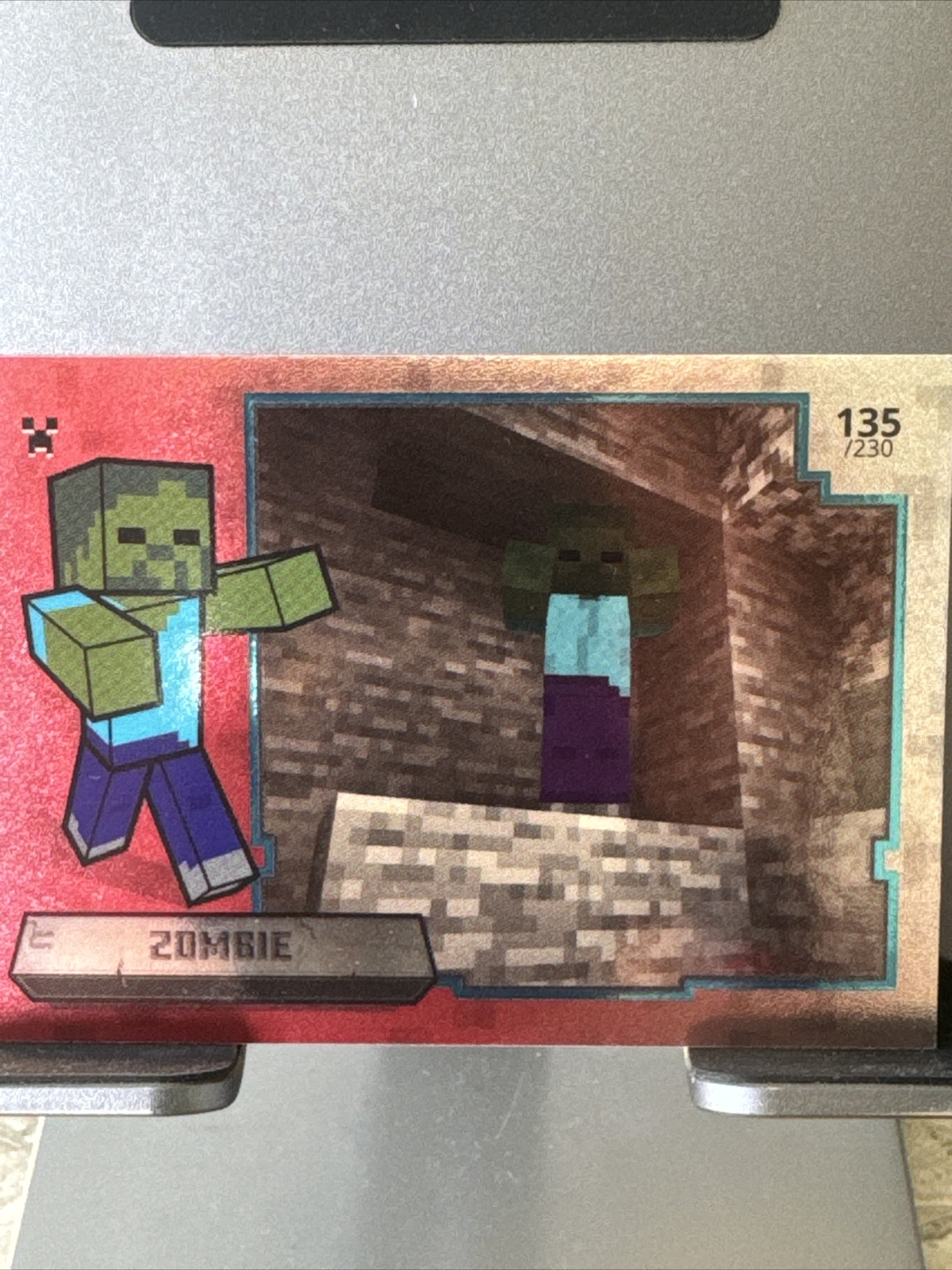 Panini Minecraft Adventure Trading Card No.135 - Zombie - Foil Card ...