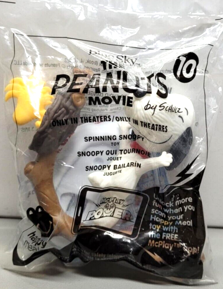 McDonald's Happy Meal 2015 Toy - The Peanuts Movie #10 Spinning Snoopy ...