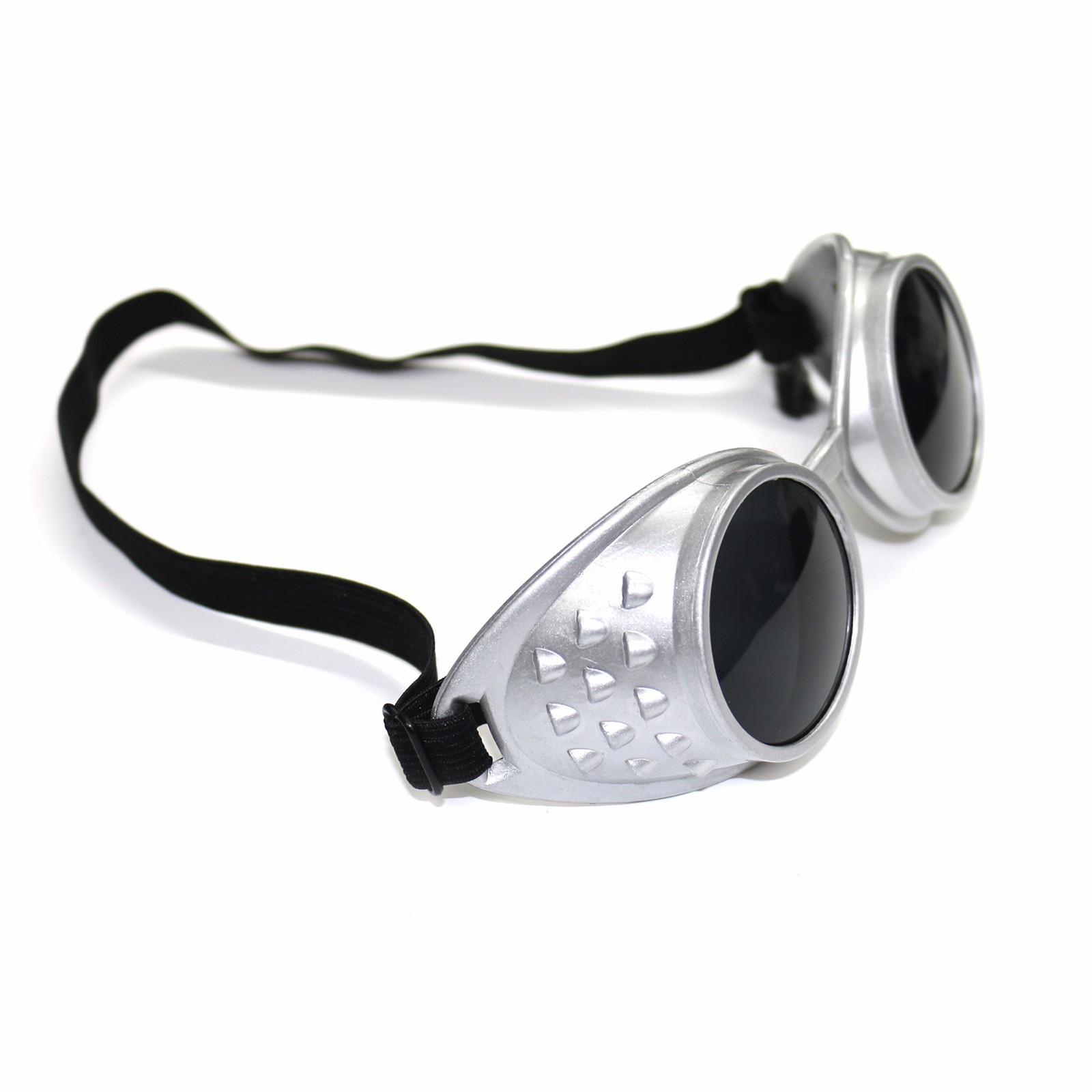 Steampunk Cyber Goth Vintage Rave Cyber Goth Goggle Glasses - Silver ...