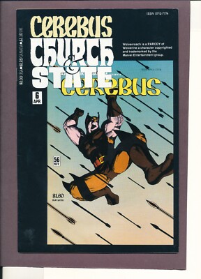 Cerebus Church & State 4 5 6 Full Wolverroach Story NM 9.4 Wolverine ...