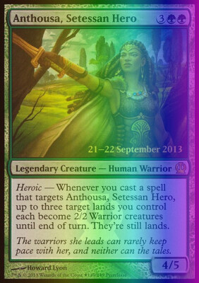Magic the Gathering MTG Anthousa, Setessan Hero (149?) Theros Promos LP ...