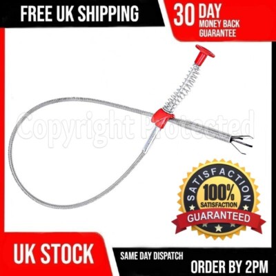 PICK UP CLAW FLEXIBLE TOOL 24" SPRING BENDY THIN LONG REACH HAND ...