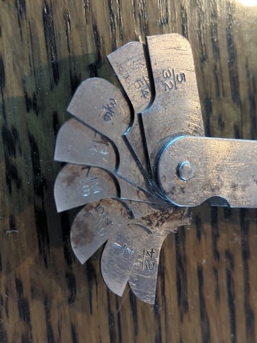 Starrett No. 272-A Radius Fillet Gage Machinist Tool USA | eBay