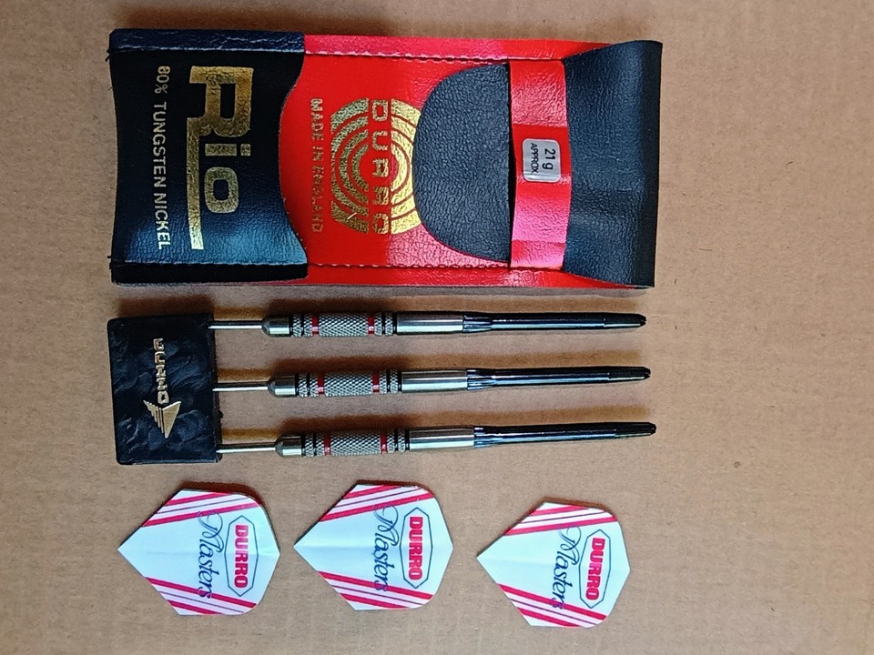 Vintage Durro Rio 80% Tungsten Steel Darts 21g - Unopened, Original ...