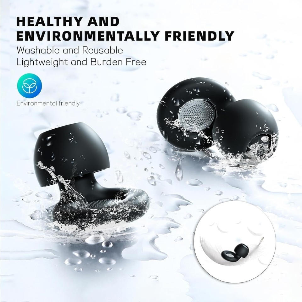 Ear Plugs for Sleeping Noise Cancelling, Perfect-30dB Reusable Hearing ...