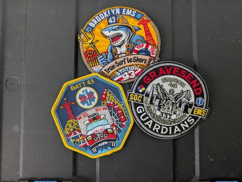 FDNY EMS Patch Set Station 43 Battalion 43 SOC New York City Fire EMS ...