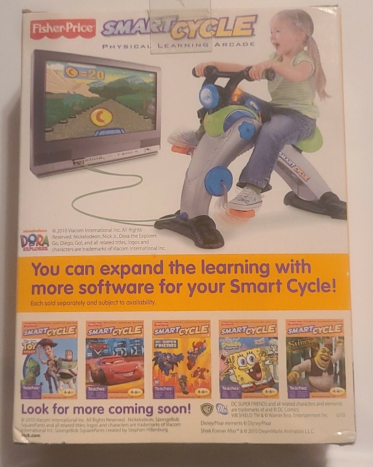 NEW FISHER PRICE DORA THE EXPLORER WITH DIEGO DINOSAURS SMART CYCLE ...