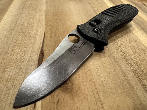 Benchmade Bone Collector 15030-1 2.95" D2 Black & Green G-10 Axis Lock ...