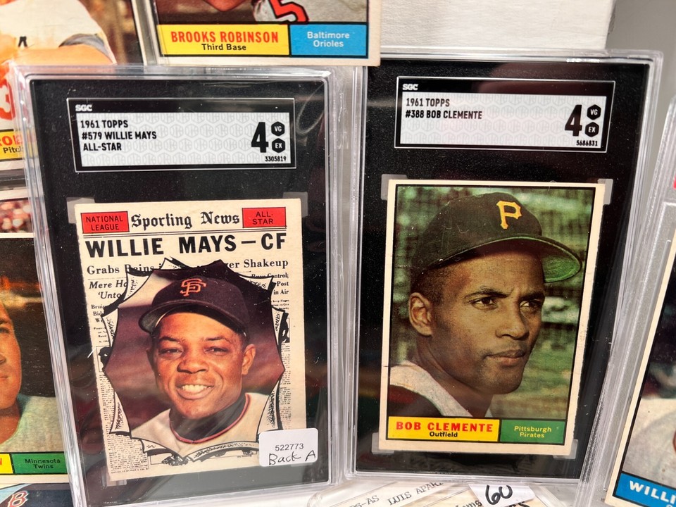 🔥 1961 TOPPS BASEBALL CARD COMPLETE SET w/GRADED CARDS VG-EX🔥 | eBay