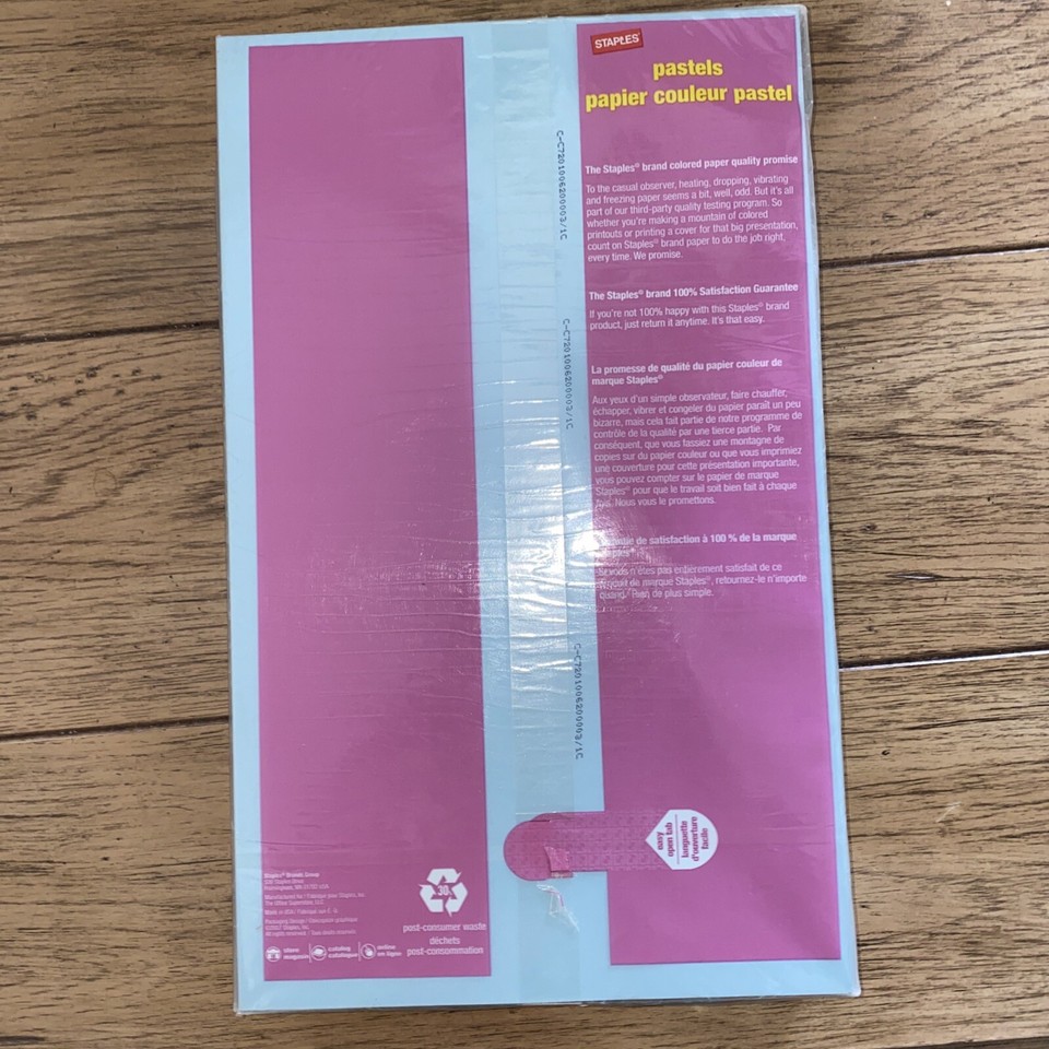 Blue Pastel Legal Size Paper, Staples Brand, 8.5” x 14”, Ream Of 500 | eBay