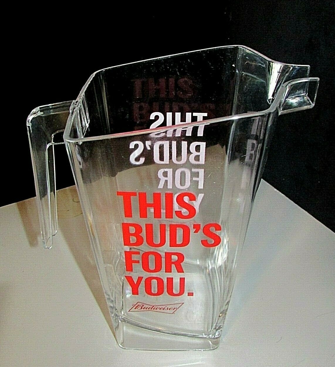 New Bud Budweiser 64oz beer Bar Plastic | Grelly USA