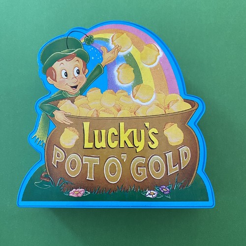 Vtg Lucky's Pot O' Gold Coin Bank Cereal Promotion Irish Leprechaun ...