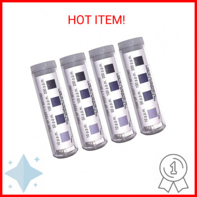 Chlorine Test Strips for Restaurants & Food Service, Precise Bleach ...