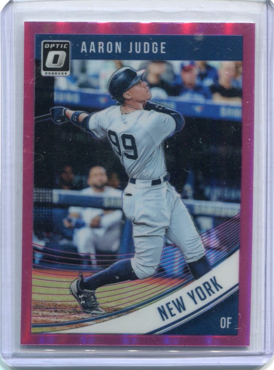 2018 Donruss Optic - AARON JUDGE - Pink Prizm Refractor #114 - YANKEES ...