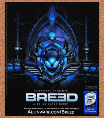 Alienware Breed 3D-Animation Original 2008 Ad Authentic Retro Tech ...