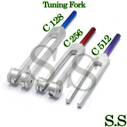 Color Coated Tuning Fork Set C128, C256, C512 Surgical Medical ...