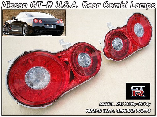 R35 GT-R US tail light assembly left and right 2 points rear lamp JAPAN ...