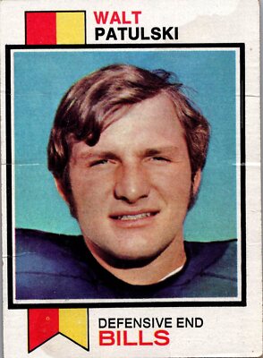 Walt Patulski 1973 Topps #293 FOOTBALL Card Buffalo Bills | eBay
