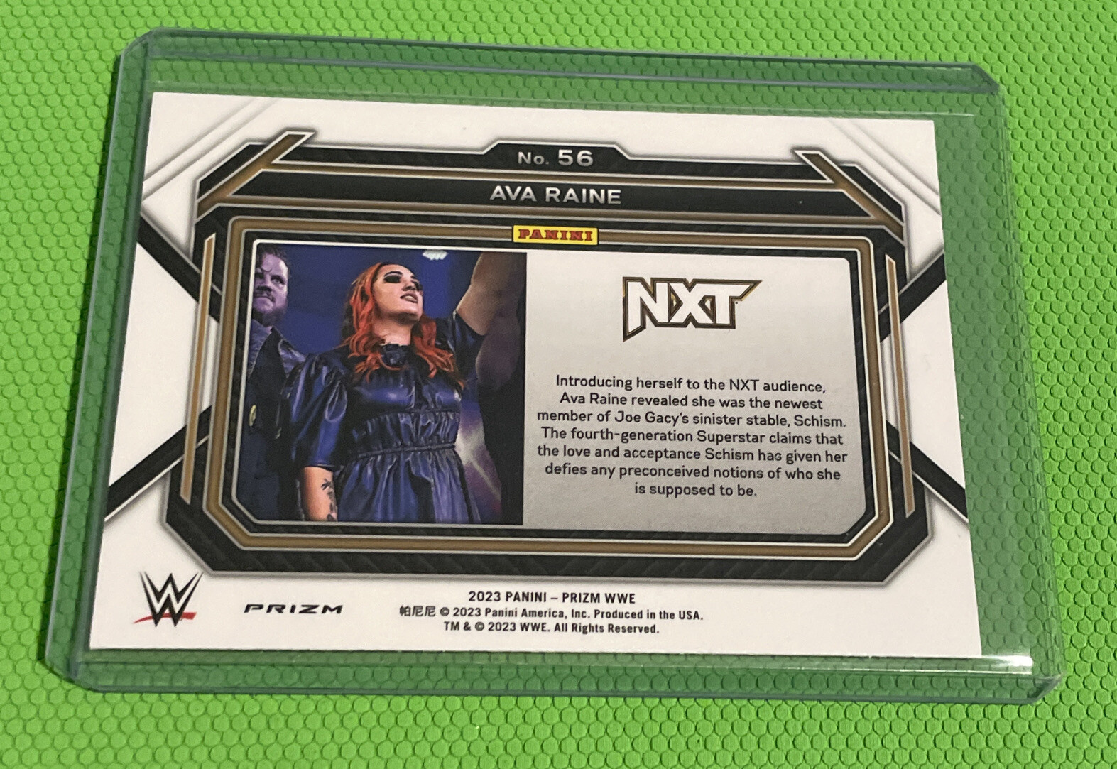 2023 Panini Prizm WWE #56 NXT Ava Raine RED WAVE Refractor RC Rock's ...