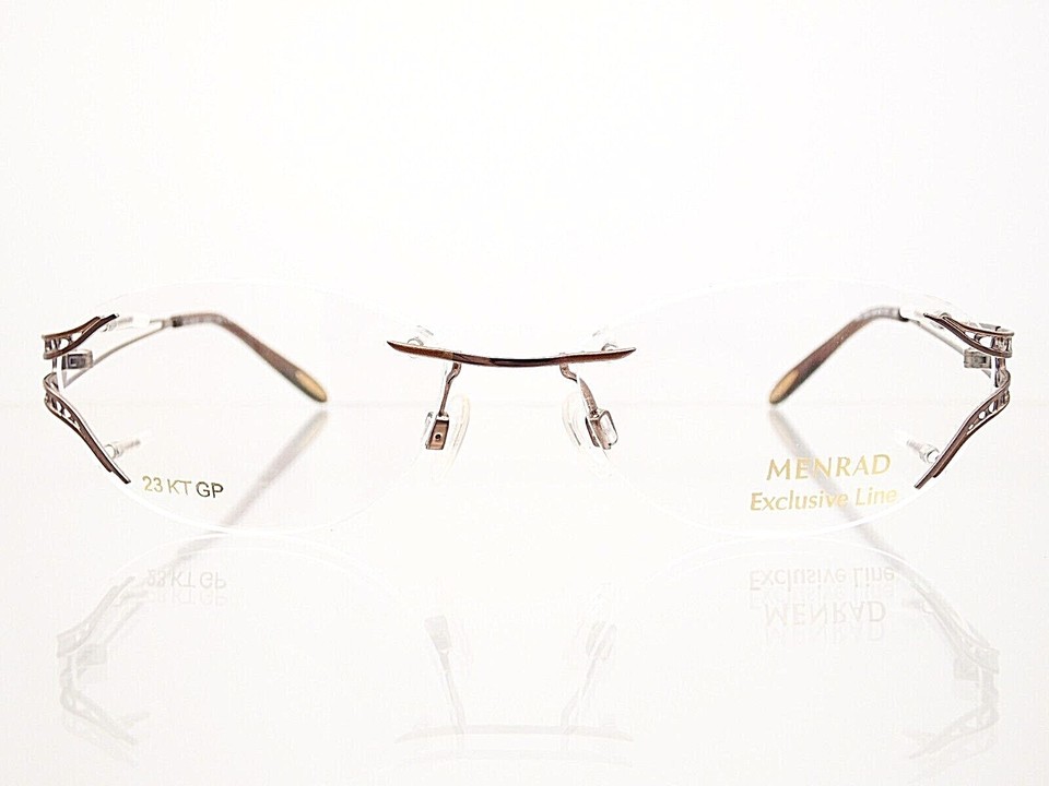 MENRAD 13508 23KT GP Exlusive Line eyeglass frame Brille 53/16/135 ...
