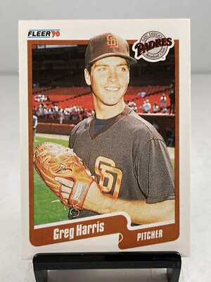 1990 Fleer Greg W. Harris #158 San Diego Padres Baseball Card | eBay