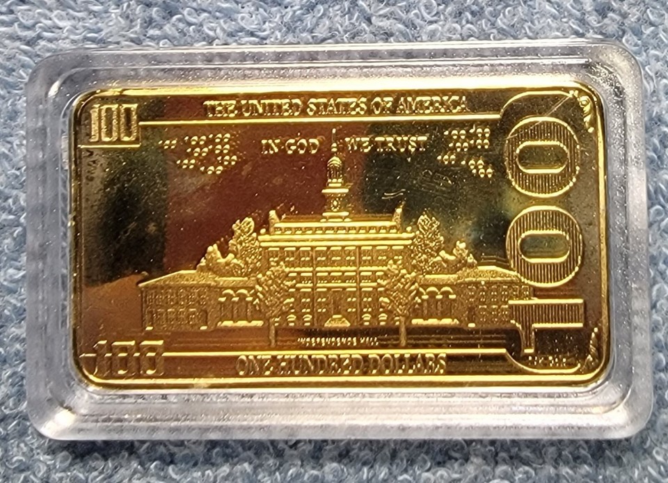 Donald Trump 24K Gold Plated $100 Bar - Collectable Coin/Bar | eBay