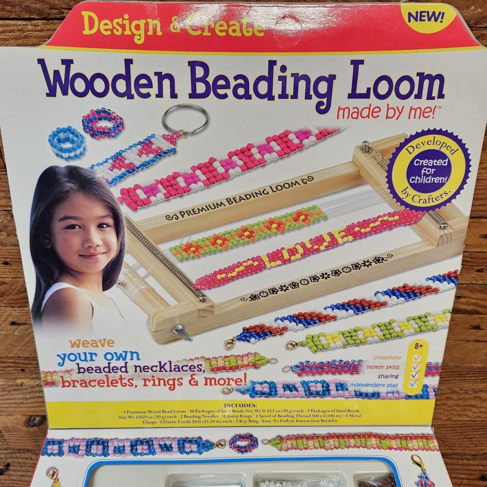 Made By Me Bead Weaving Loom Set Design&Create New In Open Box Kids ...