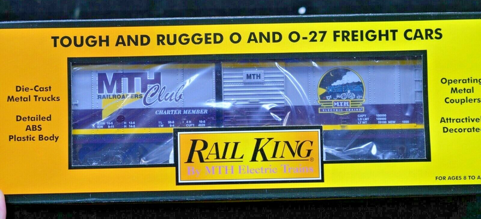 NEW OLD STOCK! SET OF 4 O-SCALE 2-WHEEL K-LINE/RAIL KING FREIGHT CARS ...