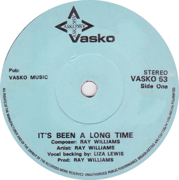7" RAY WILLIAMS It's Been A Long Tim VASKO53 Vasko UK | eBay