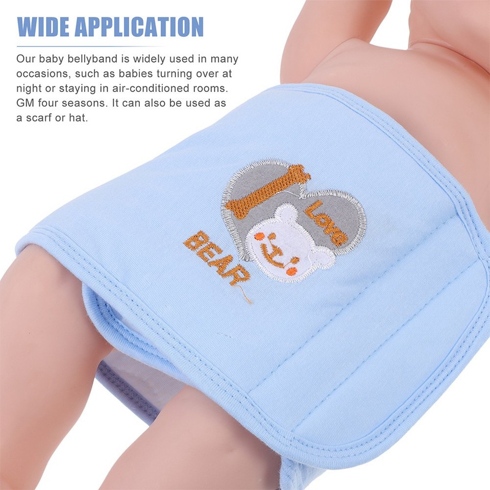 2Pcs Baby Belly Band Newborn Abdomen Band Keep Warm Belly Button Band ...