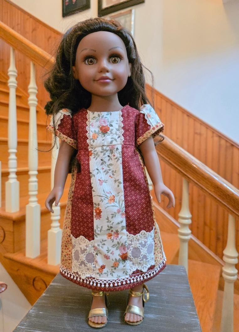 18" HomeMade Doll Clothes fits American Girl ~ Fall Autumn Florial ...