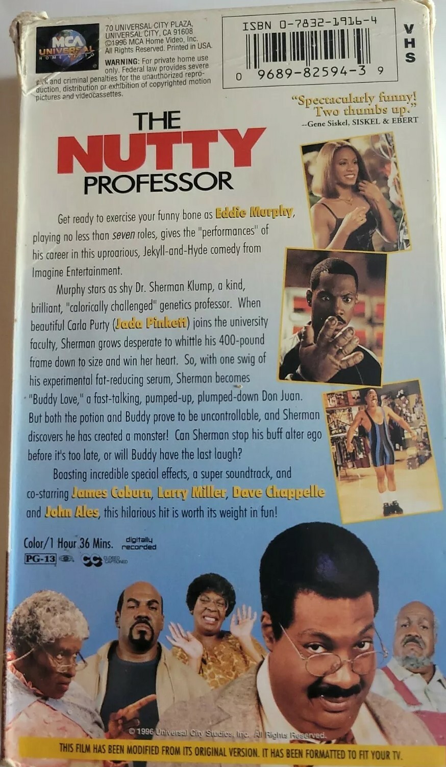 The Nutty Professor 1996 Vhs