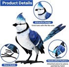 Metal Cardinal & Blue Jay Statue Sculpture Red Bird Art Decor Home ...