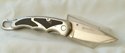 PROFERO 1 BLADE PLAIN EDGE FRAME LOCK FOLDING POCKET KNIFE W POCKET ...