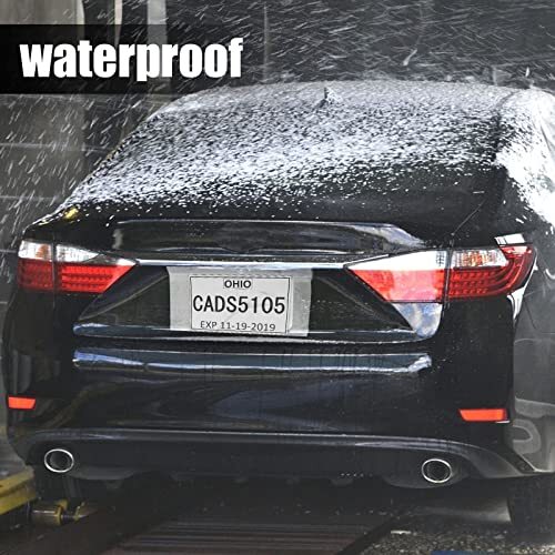 100Pcs Licence Plate Holder Temporary Plate Protectors Plastic Bag with ...