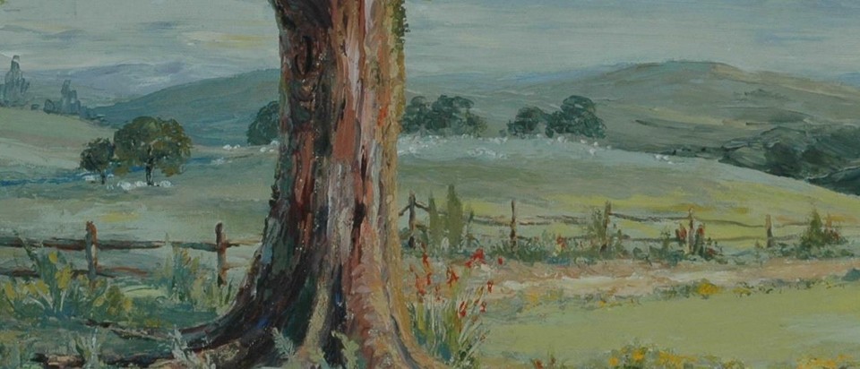 Beautiful Large Oil on Canvas Landscape by Listed Artist Ruth Anderson ...