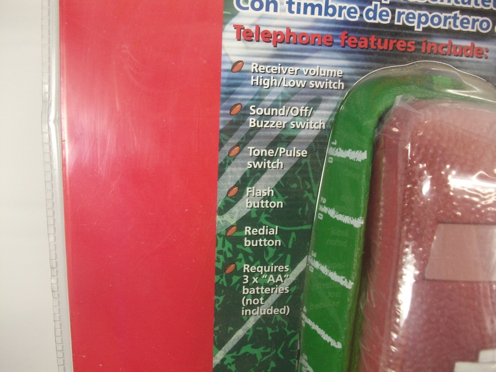 NFL Trimstyle Phone Vintage Corded Football Telephone New Old Stock NOS ...