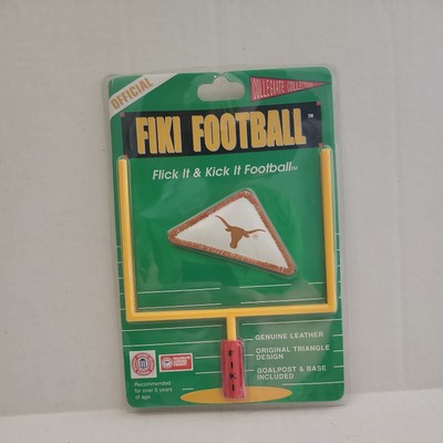 NCAA Texas Longhorns Fiki Football Tabletop Set Field Goal Post Leather ...