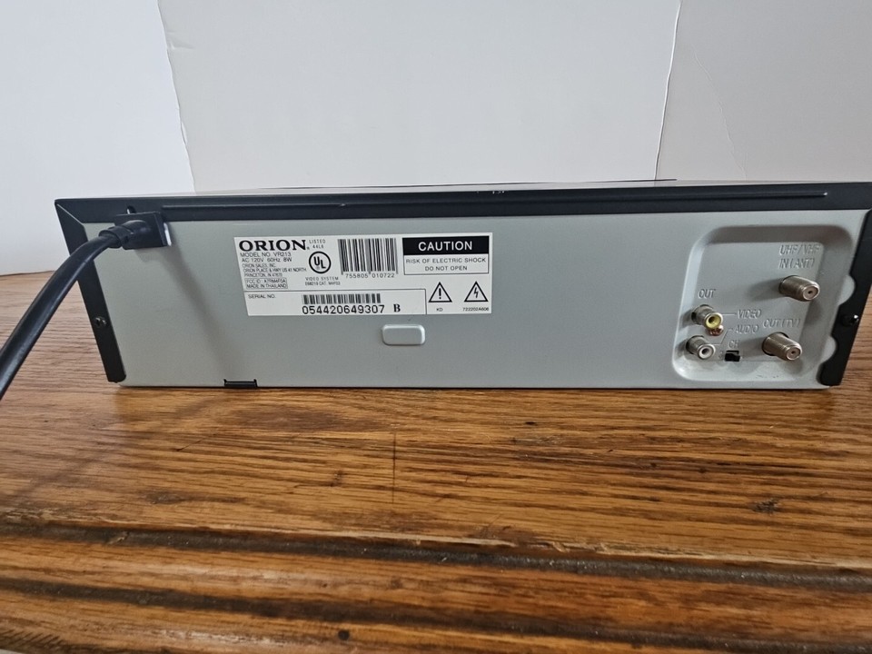 Orion VR213 VCR Video Cassette Recorder VHS Player No Remote FOR PARTS ...