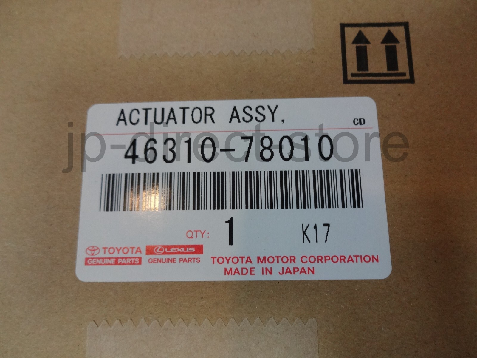 Genuine Toyota C-HR NGX50 ZYX10 Actuator Assy Parking Brake 46310-78010 ...