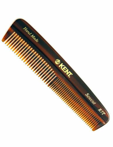 Kent Comb R7T Handmade Mens Sawcut Tooth Pocket Hair Beard Styling ...