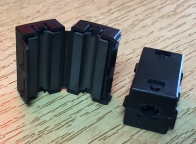 4x Fair-Rite VO Ferrit Kern Entstörung RFI HF EMI Klemmfilter f. Kabel ...