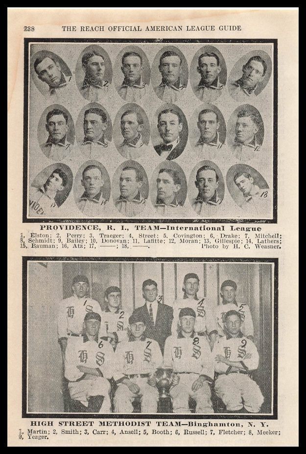 1912 Providence Rhode Island Baseball Team Photo International League ...