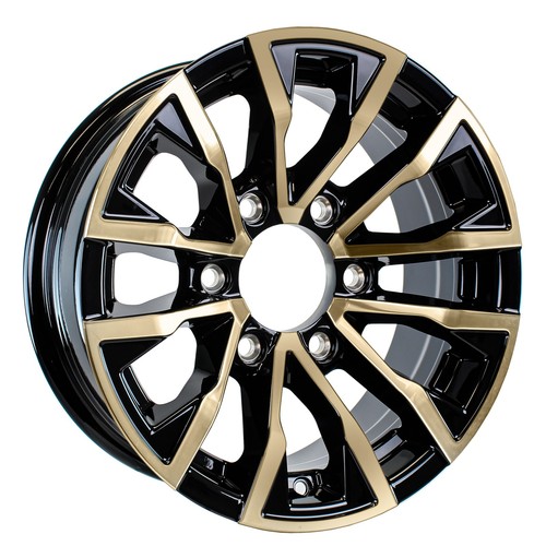 eCustomrim Aluminum Trailer Wheel 15X6 15 Inch Edge BGF 6 Lug On 5.5 ...